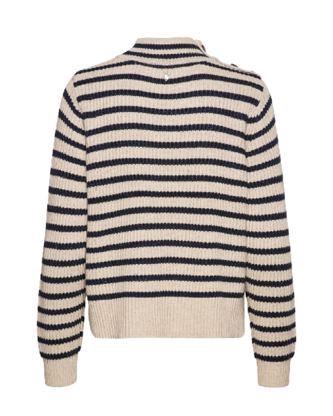 LIN STRIPE KNIT - Mos Mosh - Køb til kvinder